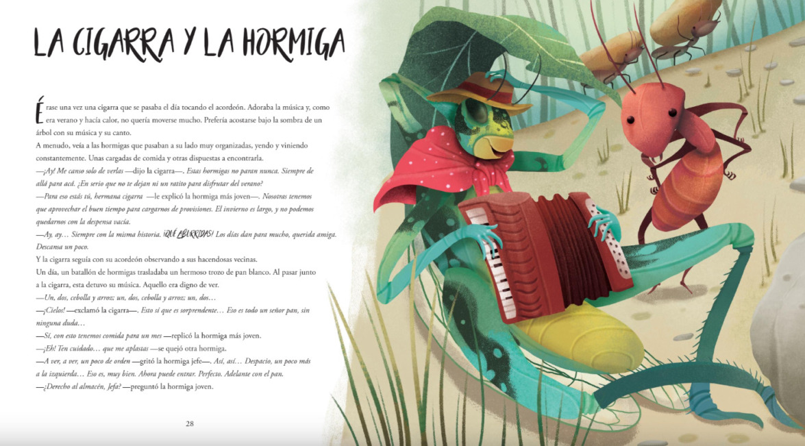 La cigarra y la hormiga: los frutos del trabajo – Voca Editorial