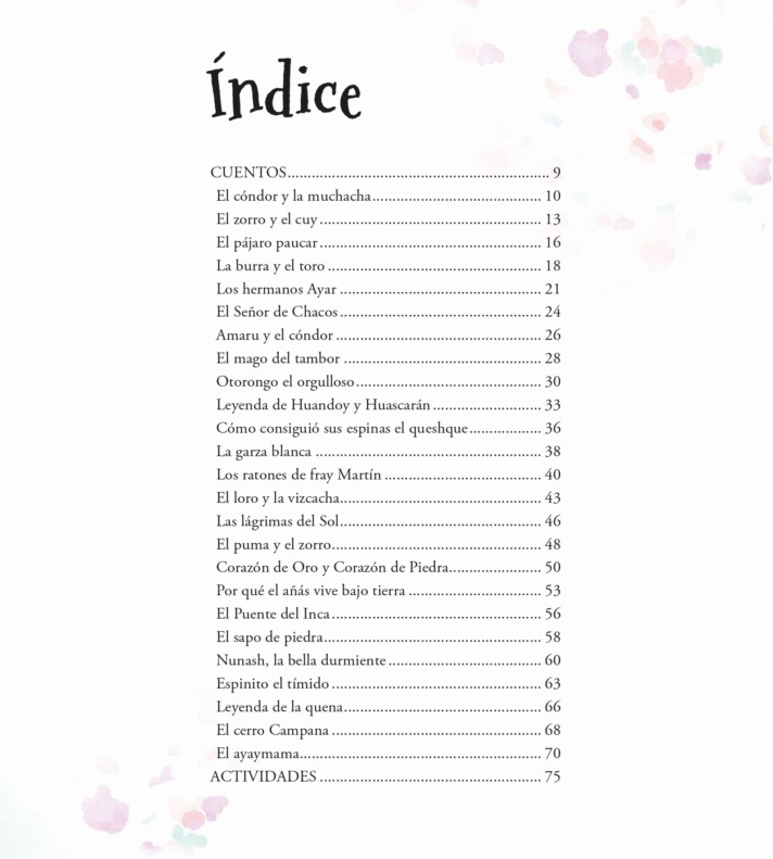 Ocho cuentos peruanos para niños – Voca Editorial